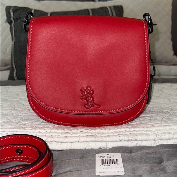 Coach | Bags | Coach 941 Saddle 23 Disney Mickey Mouse 1941 Red | Poshmark